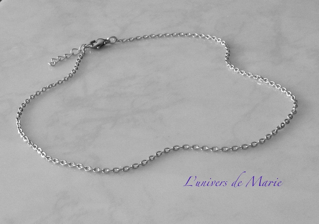 Neck Chain / Forçat Mesh 1.6 / 2 Mm Stainless Steel - Etsy