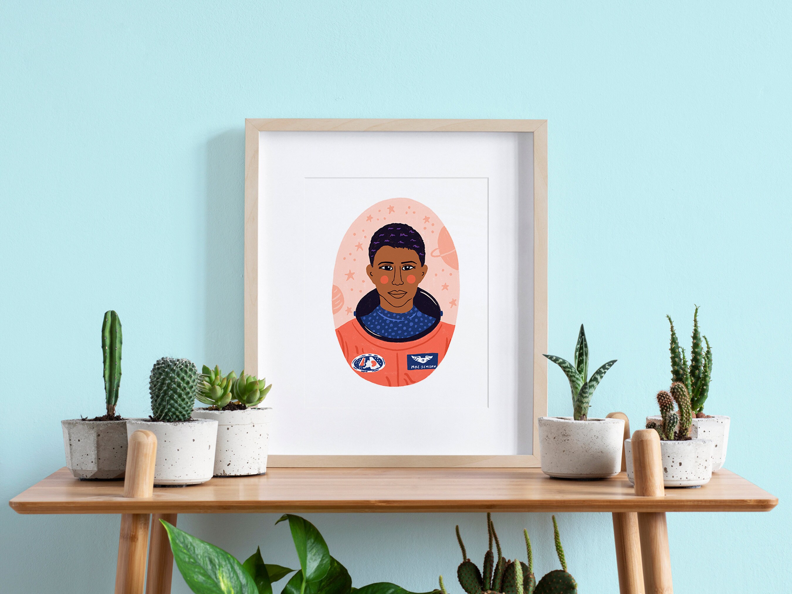 Mae Jemison Art Print, Mae Jemison Wall Art, 8x10, 11x14, Historical ...