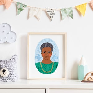 Maya Angelou Art Print, Maya Angelou Wall Art, 8x10, 11x14, Historical ...