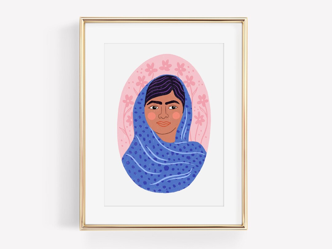 Malala Art Print, Malala Yousafzai Wall Art, 8x10, 11x14, Historical ...