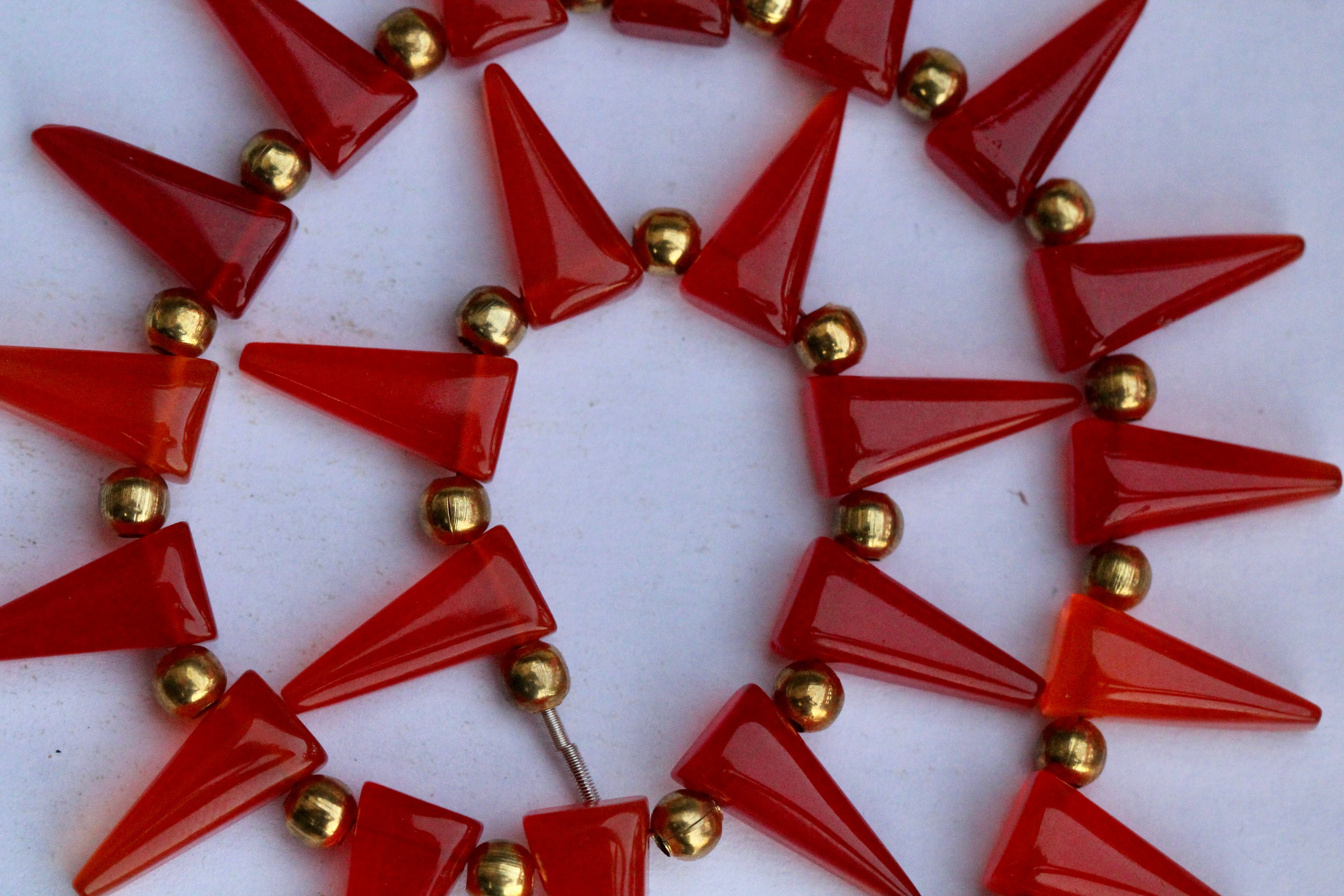 Natural 11 Piece Smooth Fancy Triangle Red Chalcedony Gemstone - Etsy