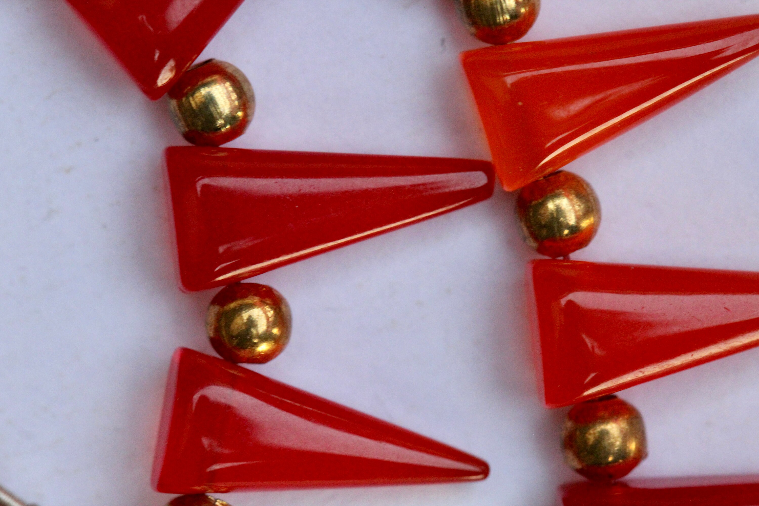 Natural 11 Piece Smooth Fancy Triangle Red Chalcedony Gemstone - Etsy