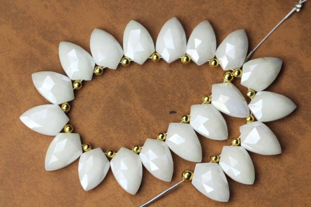 Natural 19 Piece Faceted SILVERITE Gemstone Fancy Briolette - Etsy