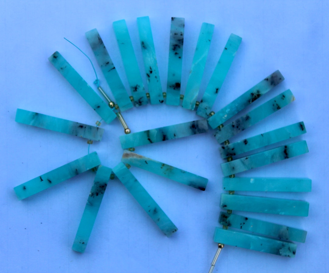 Natural, 20 Piece Faceted Cuboid. Peruvian Opal Gemstone Fancy ...