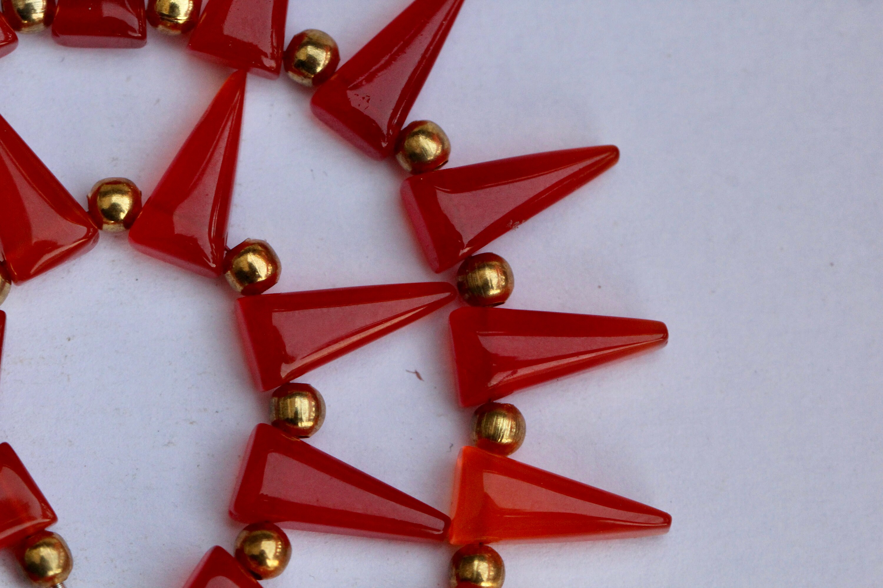 Natural 11 Piece Smooth Fancy Triangle Red Chalcedony Gemstone - Etsy