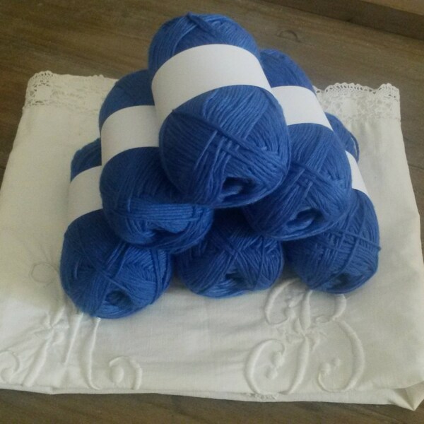 Royal Blue Acrylic Yarn - Etsy