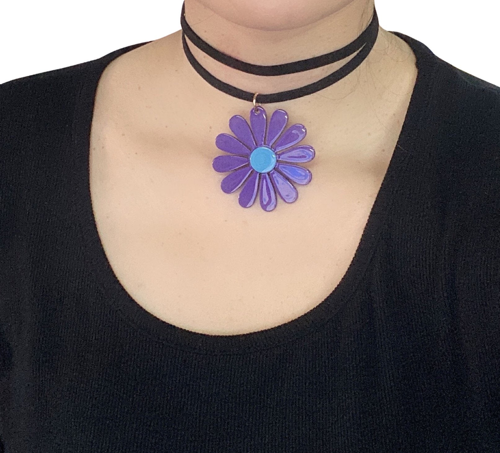 60s Flower Power Purple