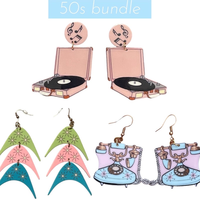 1950s Earrings - Etsy