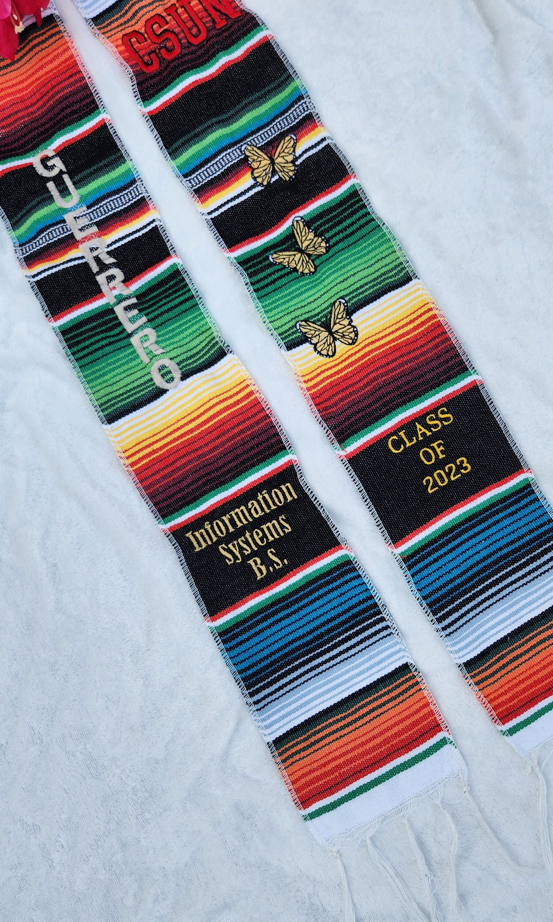 Graduation Stoles Serape Stole Mexican Stole 2024 Stoles Custom Stoles ...