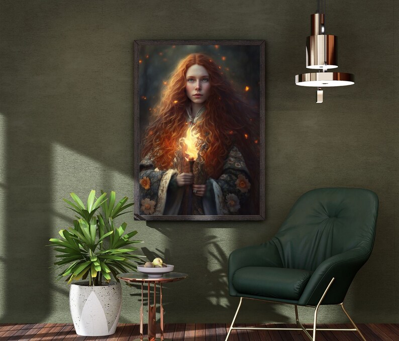 Goddess Brigid Printable Poster, Celtic Goddess, Celtic Art Print ...