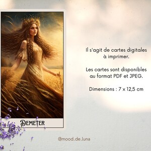 Printable Altar Cards for Witch, Goddess Persephone, Demeter, Idunn ...
