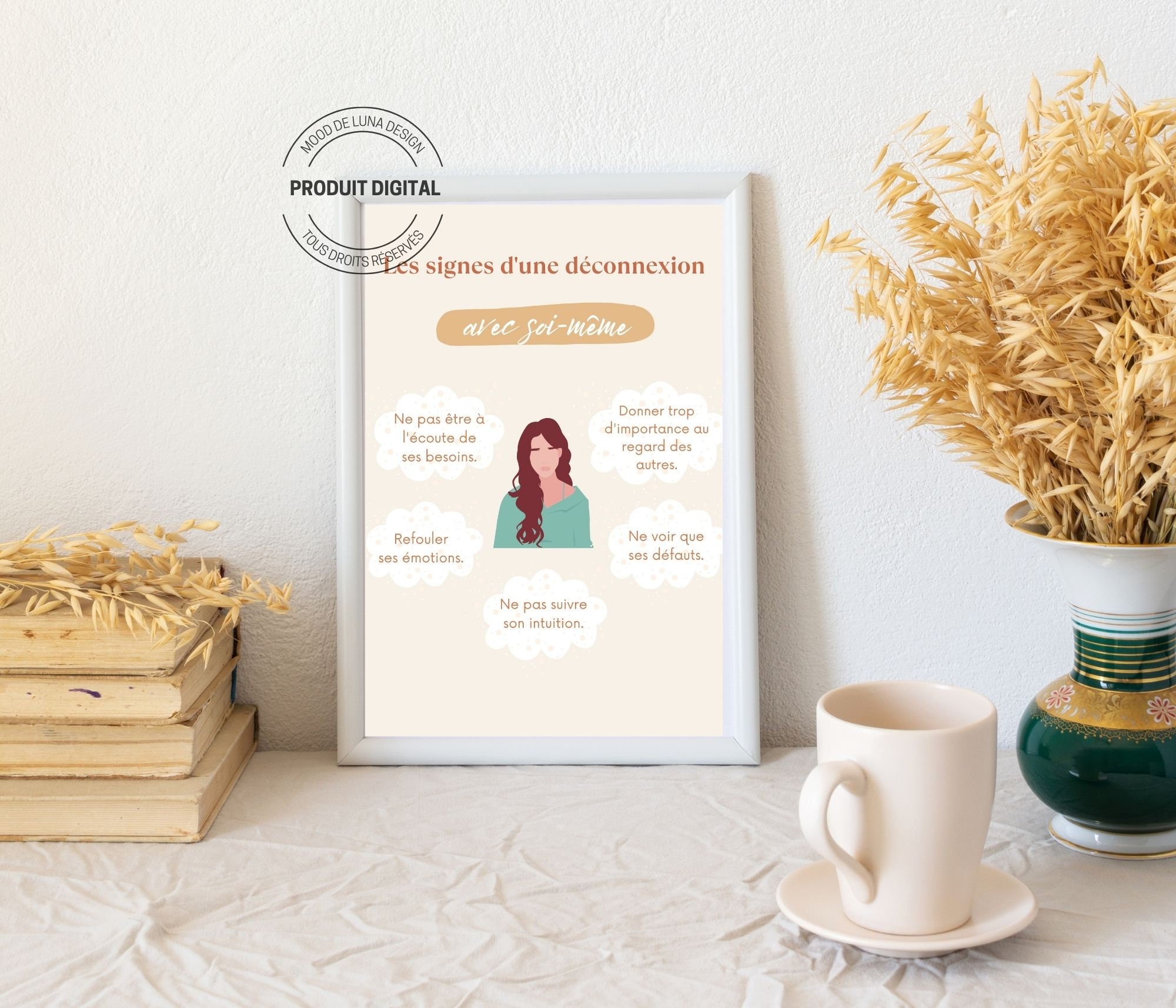 Wellness Poster in French to Print, Mental Health Poster, Poster, Print ...