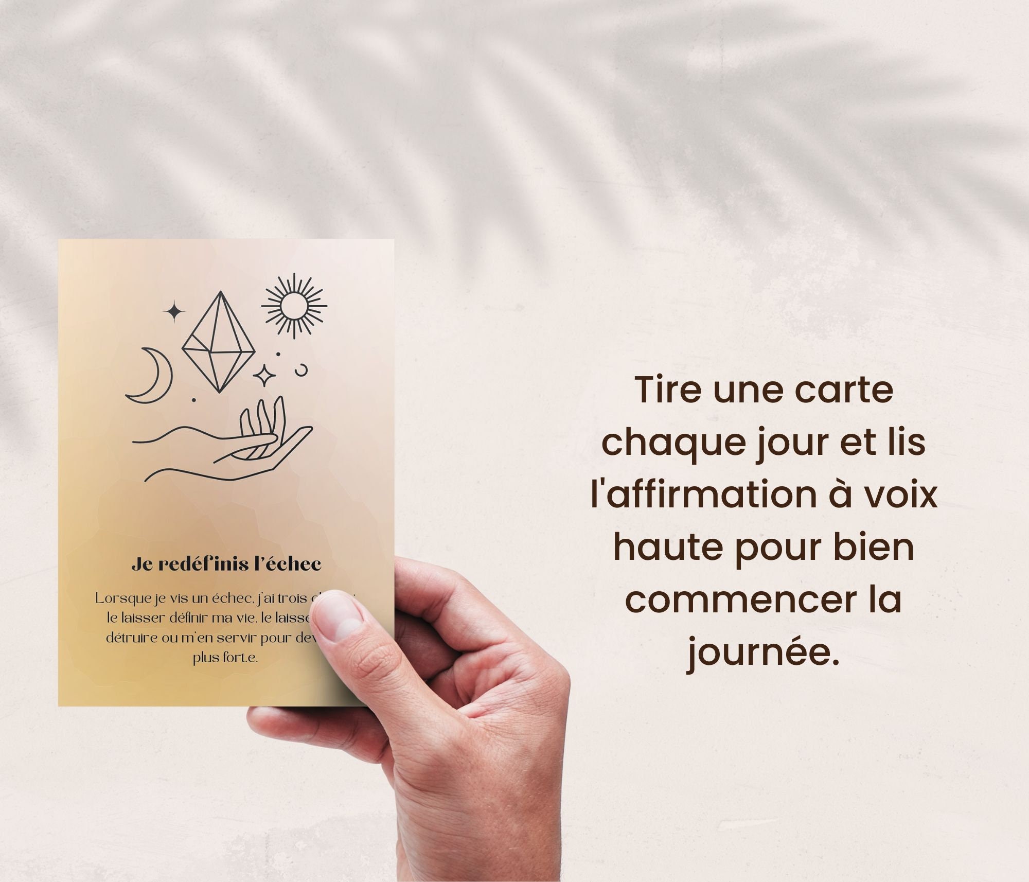 Positive Affirmations Card in French to Print, Visualization Board ...