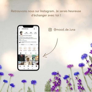 French Vision Board Kit, Boho Theme Vision Board Digital, Computer ...