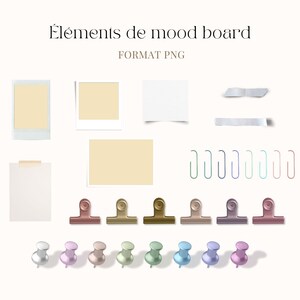 French Vision Board Kit, Boho Theme Vision Board Digital, Computer ...