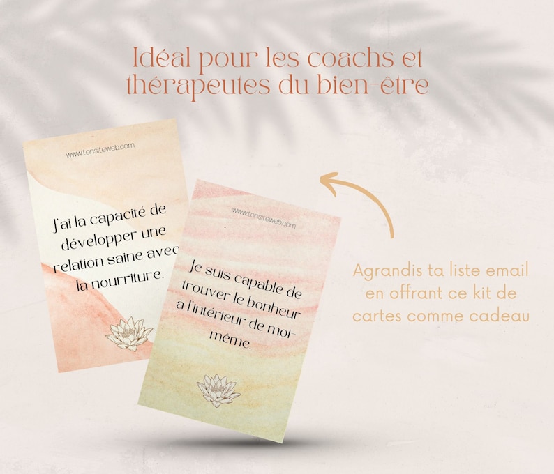 Positive Affirmation Card Templates for Coach, Wellness Canva Templates ...