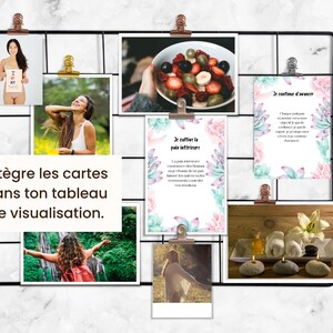 Positive Affirmations Card in French to Print, Visualization Board ...