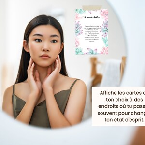 Positive Affirmations Card in French to Print, Visualization Board ...