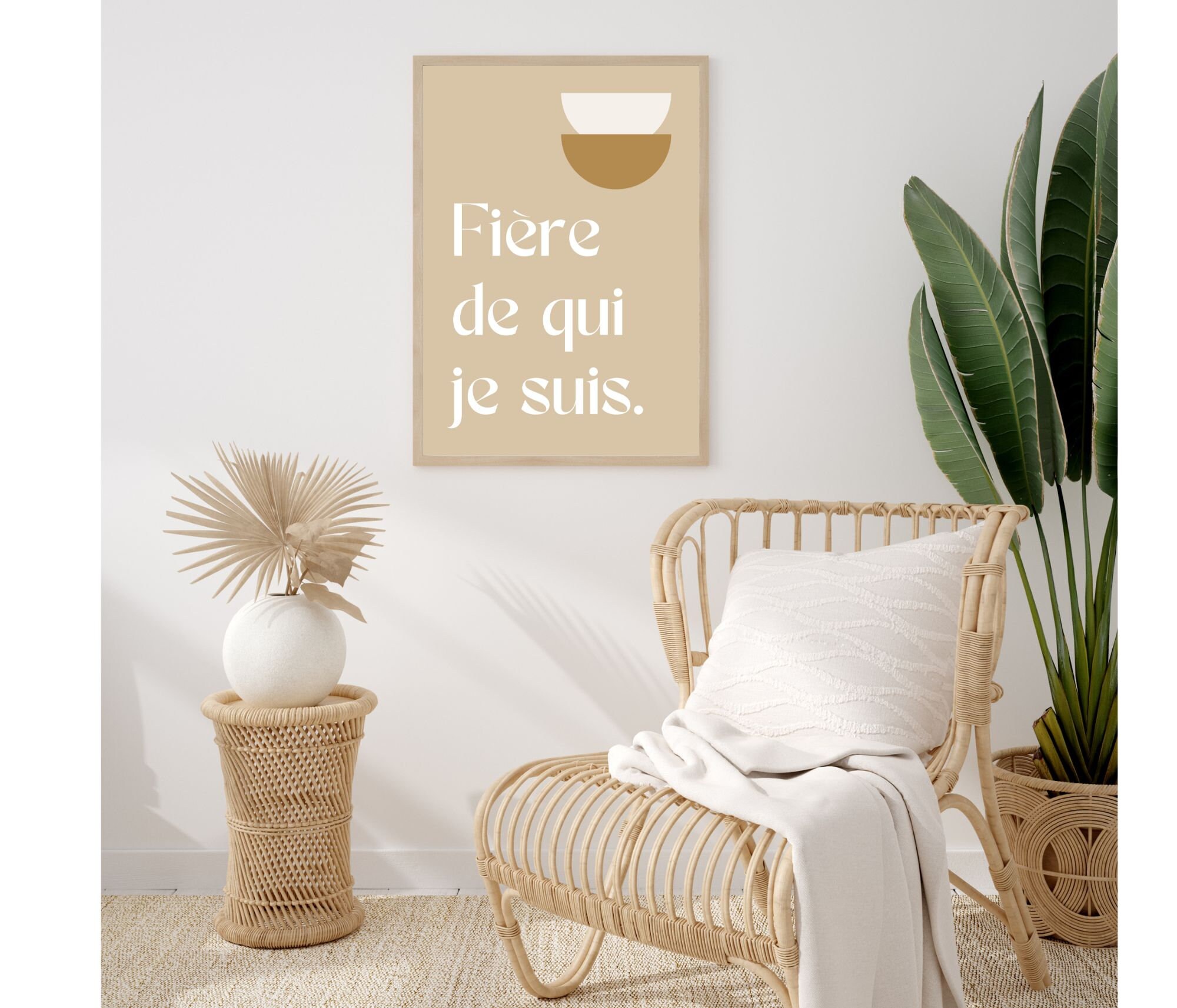 Positive Affirmation Poster in French, Mental Health Quote Poster ...