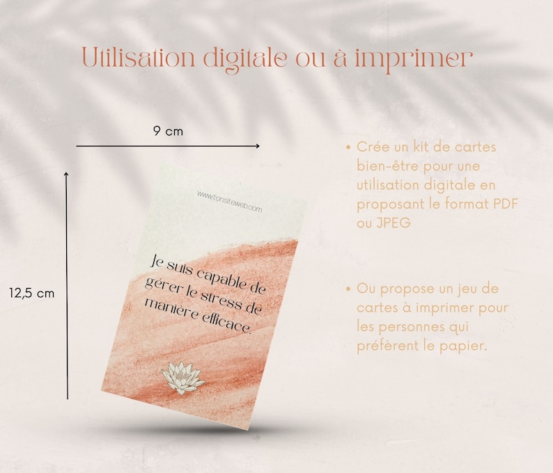 Positive Affirmation Card Templates for Coach, Wellness Canva Templates ...