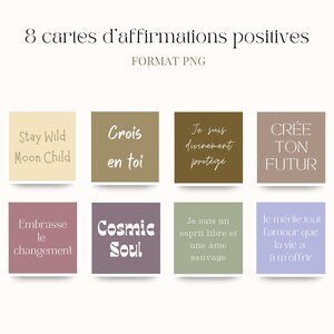 French Vision Board Kit, Boho Theme Vision Board Digital, Computer ...