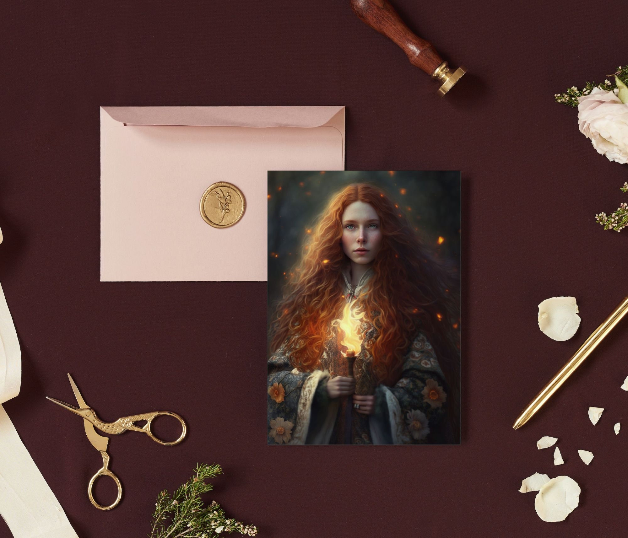 Goddess Brigid Printable Poster, Celtic Goddess, Celtic Art Print ...