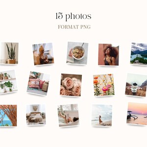 French Vision Board Kit, Boho Theme Vision Board Digital, Computer ...