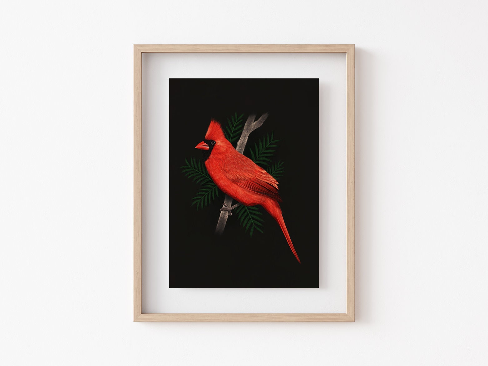Northern Cardinal Print Red Cardinal Art, Farmhouse Home Decor ...