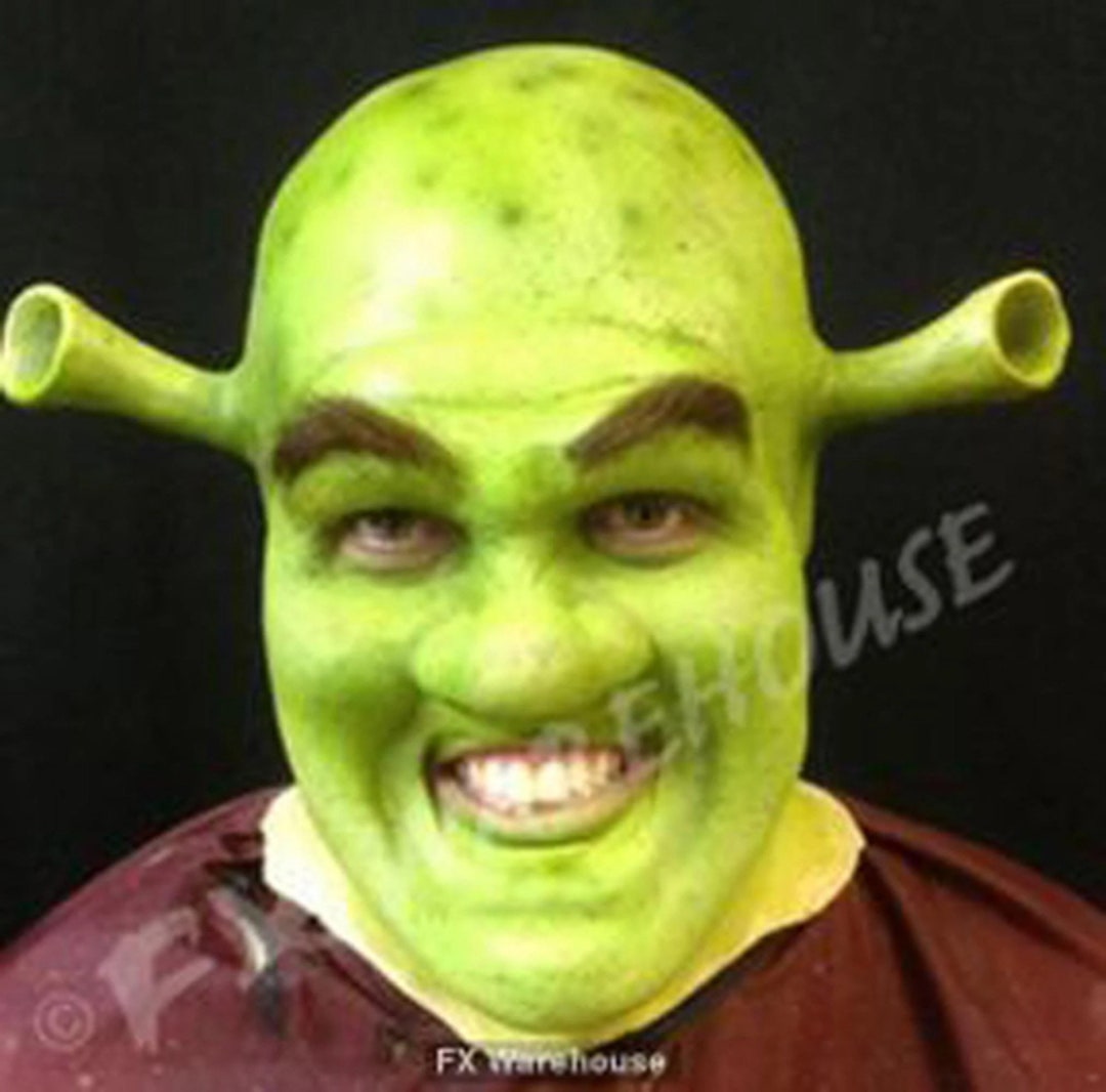 Ogre Shrek Foam Latex Prosthetic Mask Face Unpainted Theatre the ...