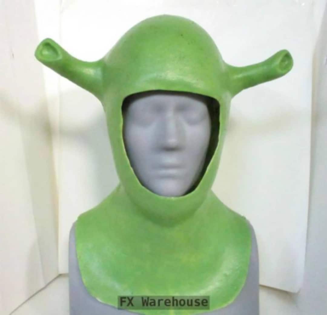 Large Ogre Deluxe Latex Cowl Hood Great for Shrek Theatre Makeup ...