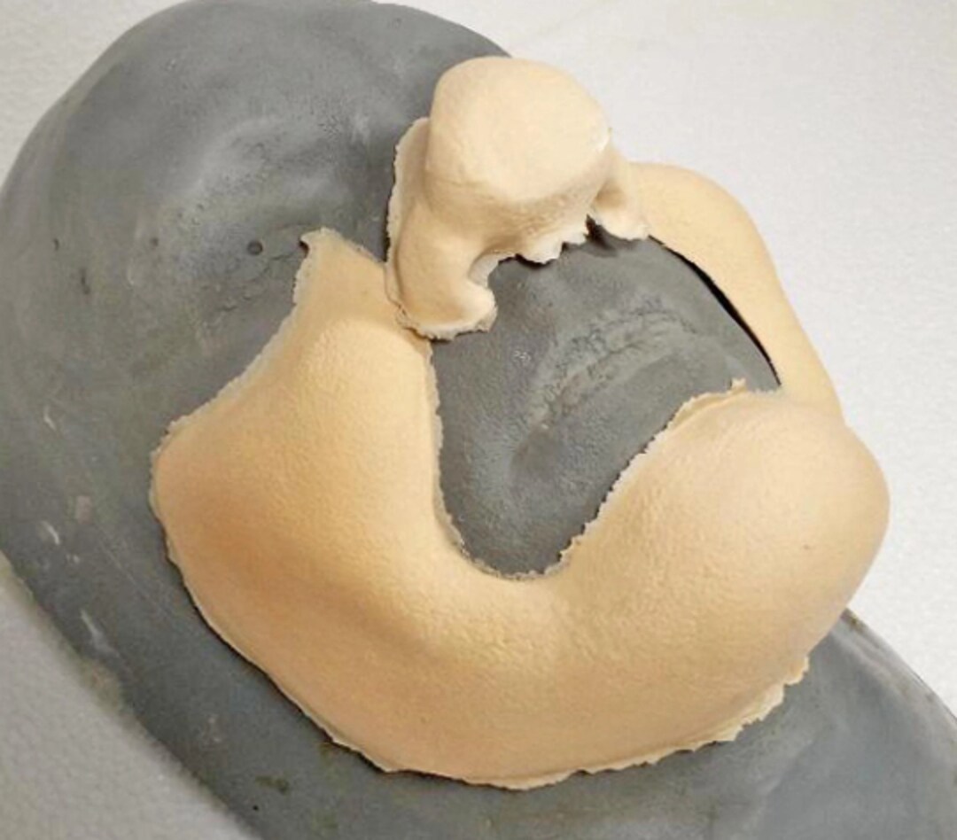 Ogre Shrek Foam Latex Prosthetic Mask: Unpainted Cosplay Cheek & Chin ...