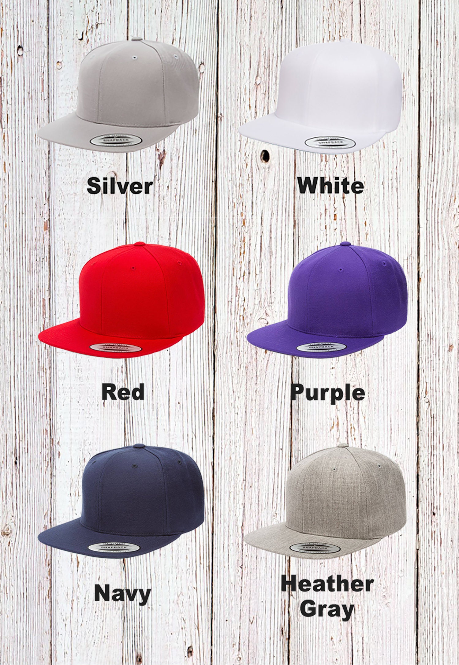 Custom Snapback Hat / Yupoong Classic Snap Back Caps / | Etsy Canada