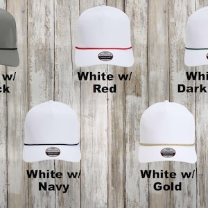 Custom Embroidered Imperial Wrightson Rope Hat: Personalized 5 Panel Snapback - Etsy