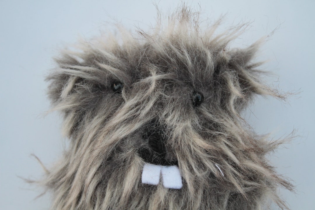 Toothless Marmot. Safety Eye Toy With Pocket. Recycled Fabrics. Eco ...