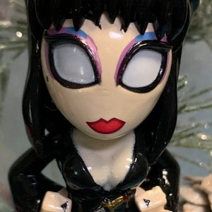Custom ELVIRA Halloween Christmas horror ornament ooak | Etsy