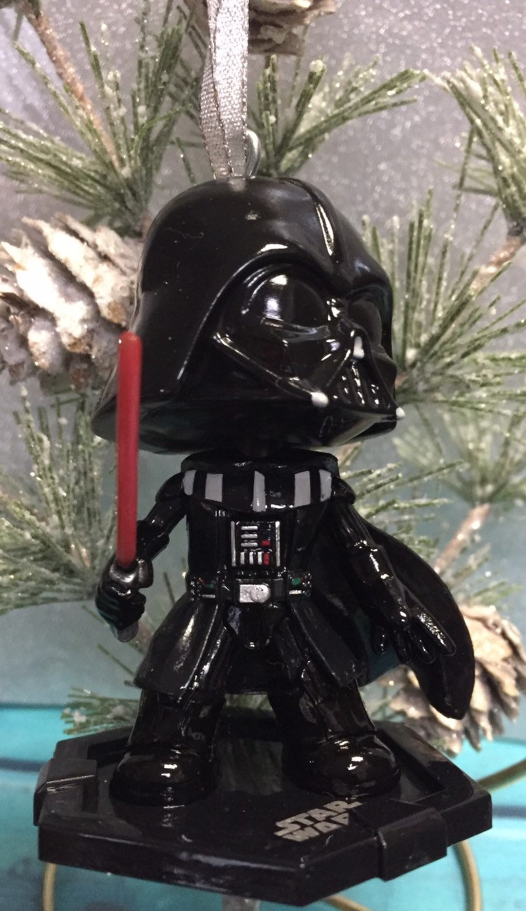 Custom DARTH VADER 3” Disney Christmas Holiday Ornament Ooak Star Wars ...