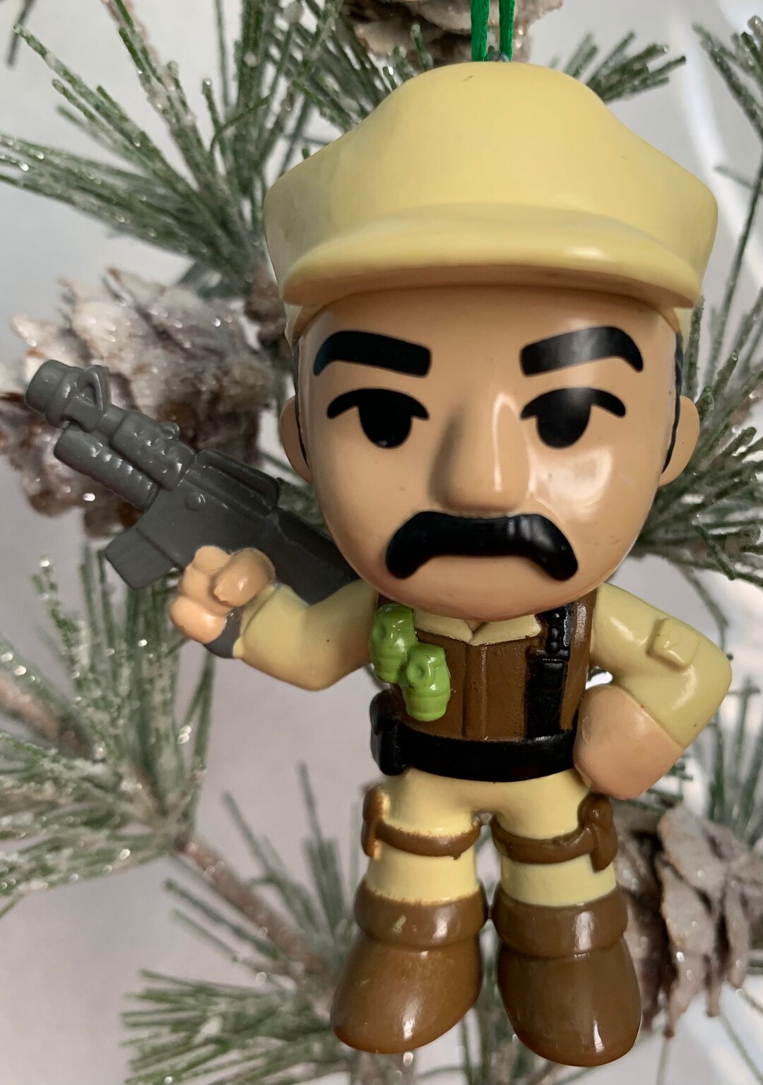 Custom GI JOE LEATHERNECK Christmas Holiday 3” Ornament Retro Toys Real ...