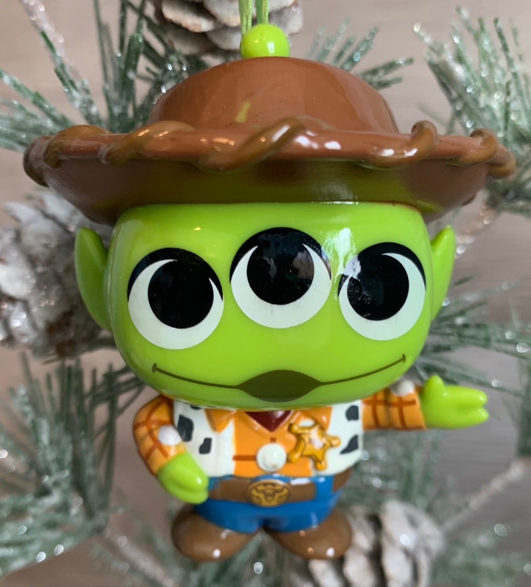 Custom ALIEN as WOODY Toy Story 4 Christmas Holiday 2.5 Ornament Ooak ...