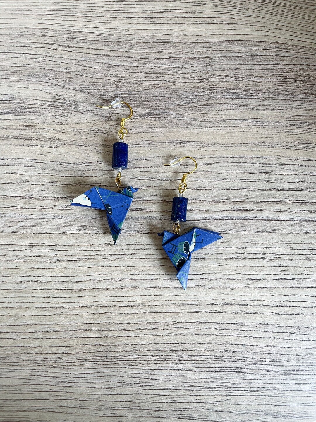 Origami Dove, Bird, Chinese Turquoise Earrings Nuggets 8-12 Mm - Etsy