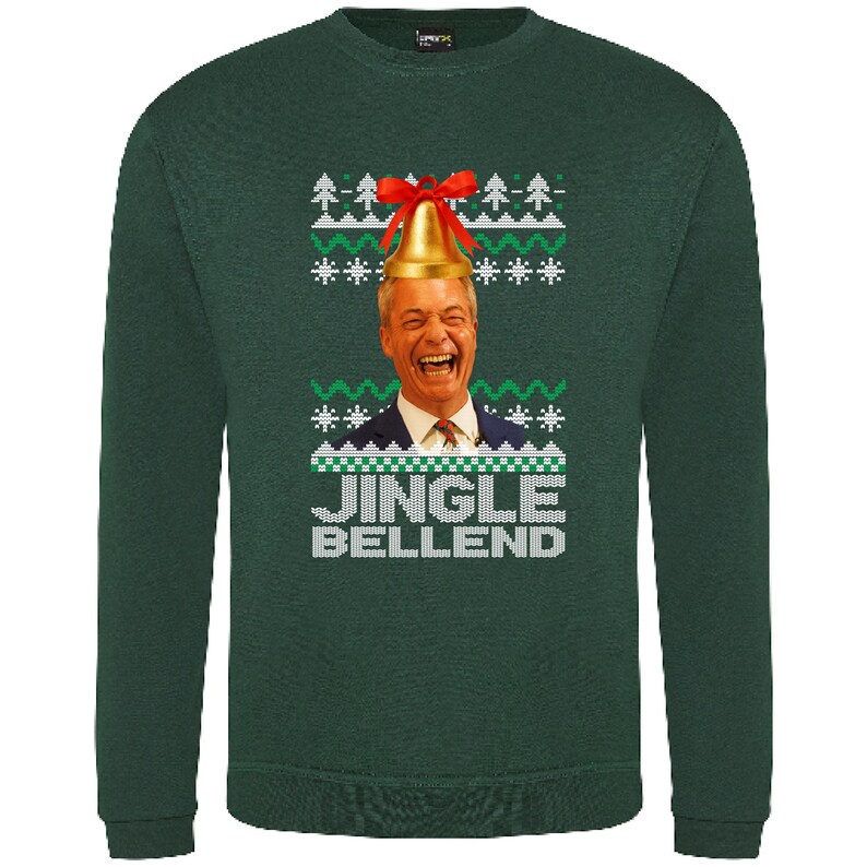 Funny Anti-farage Christmas Bellend Xmas Jumper: Political Humor ...