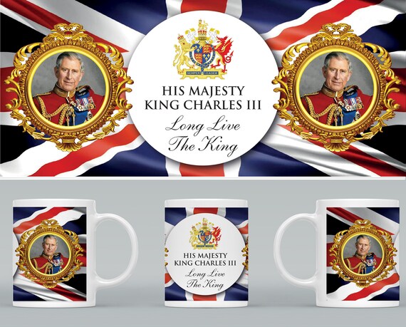His Majesty King Charles III Tribute Commemorative Mug B God - Etsy UK