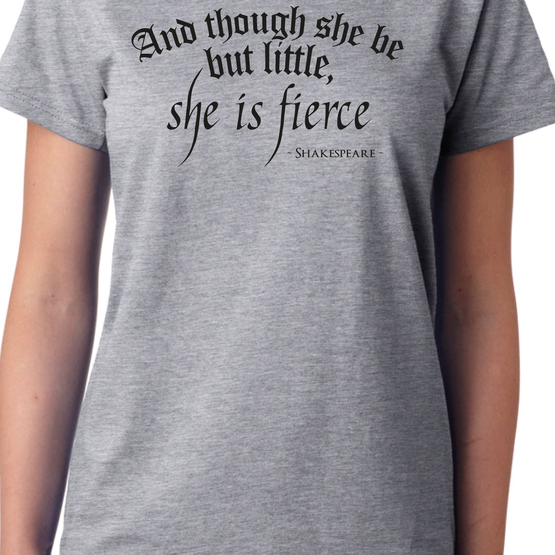 Though She is Little She is Fierce T-shirt Funny Joke Tee - Etsy