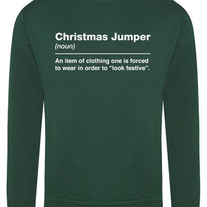 Christmas Jumper Sarcastic Definition RX301 Funny Bah Humbug Christmas ...