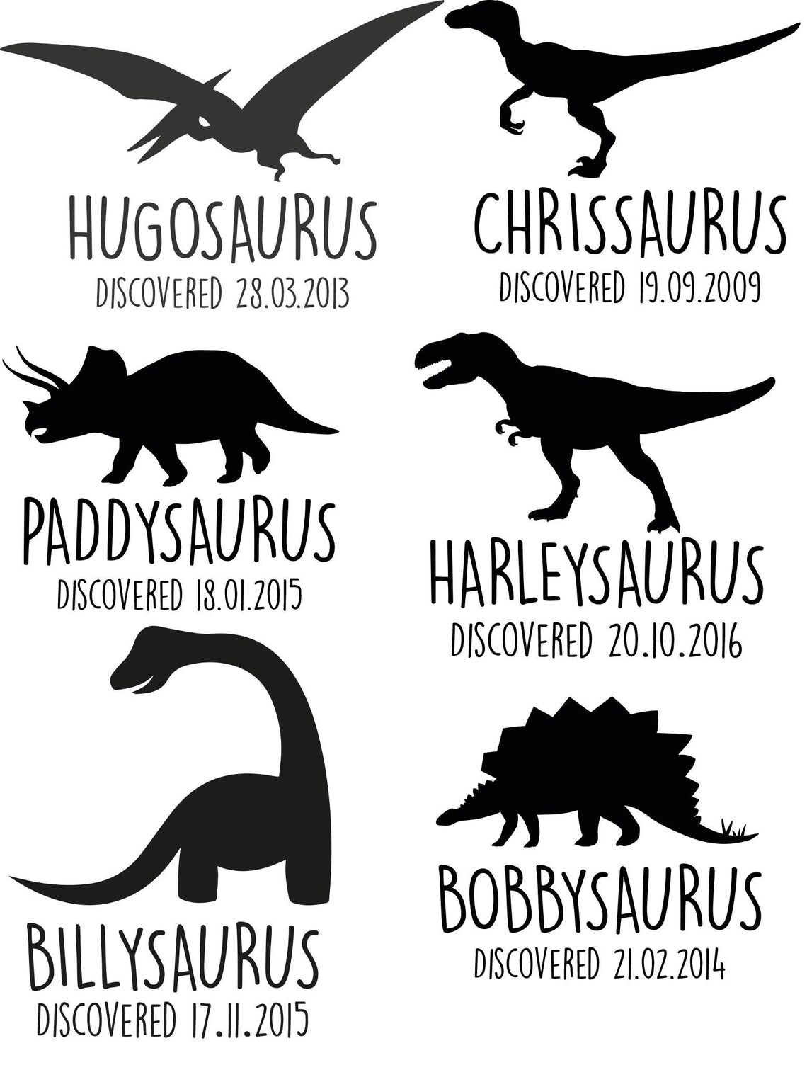 Personalised Dinosaur Digital Download Custom Artwork for - Etsy