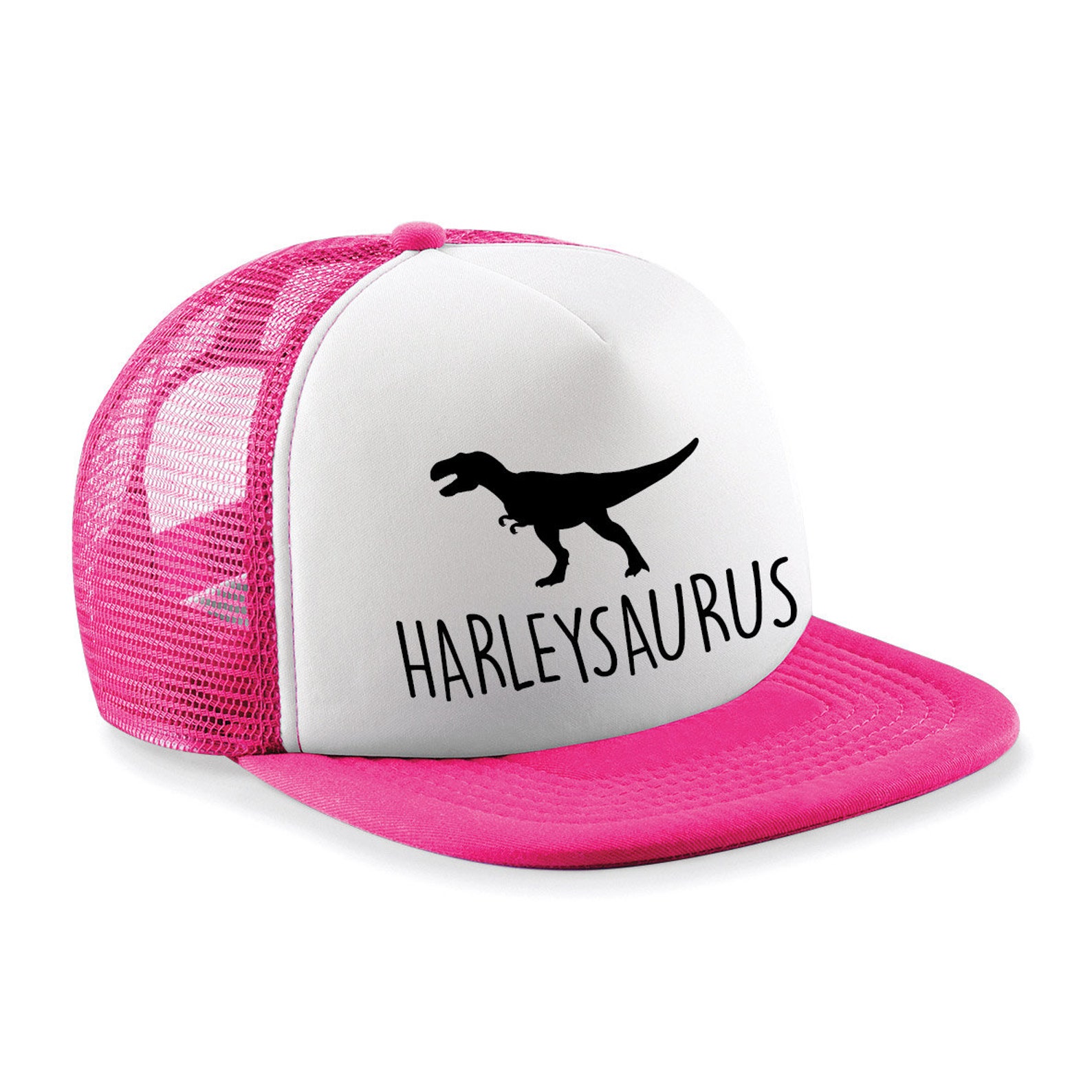 T-rex Kids Personalised Dinosaur Trucker Hat B645B Snapback - Etsy