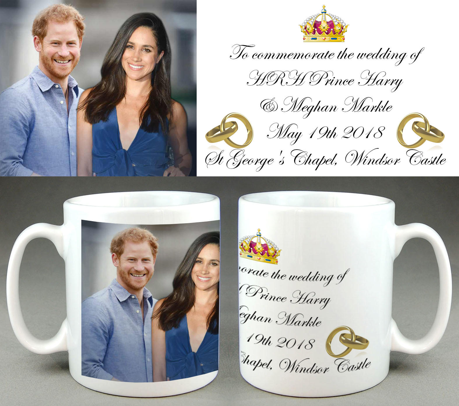 Royal Wedding of Prince Harry & Meghan Markle Commemorative | Etsy