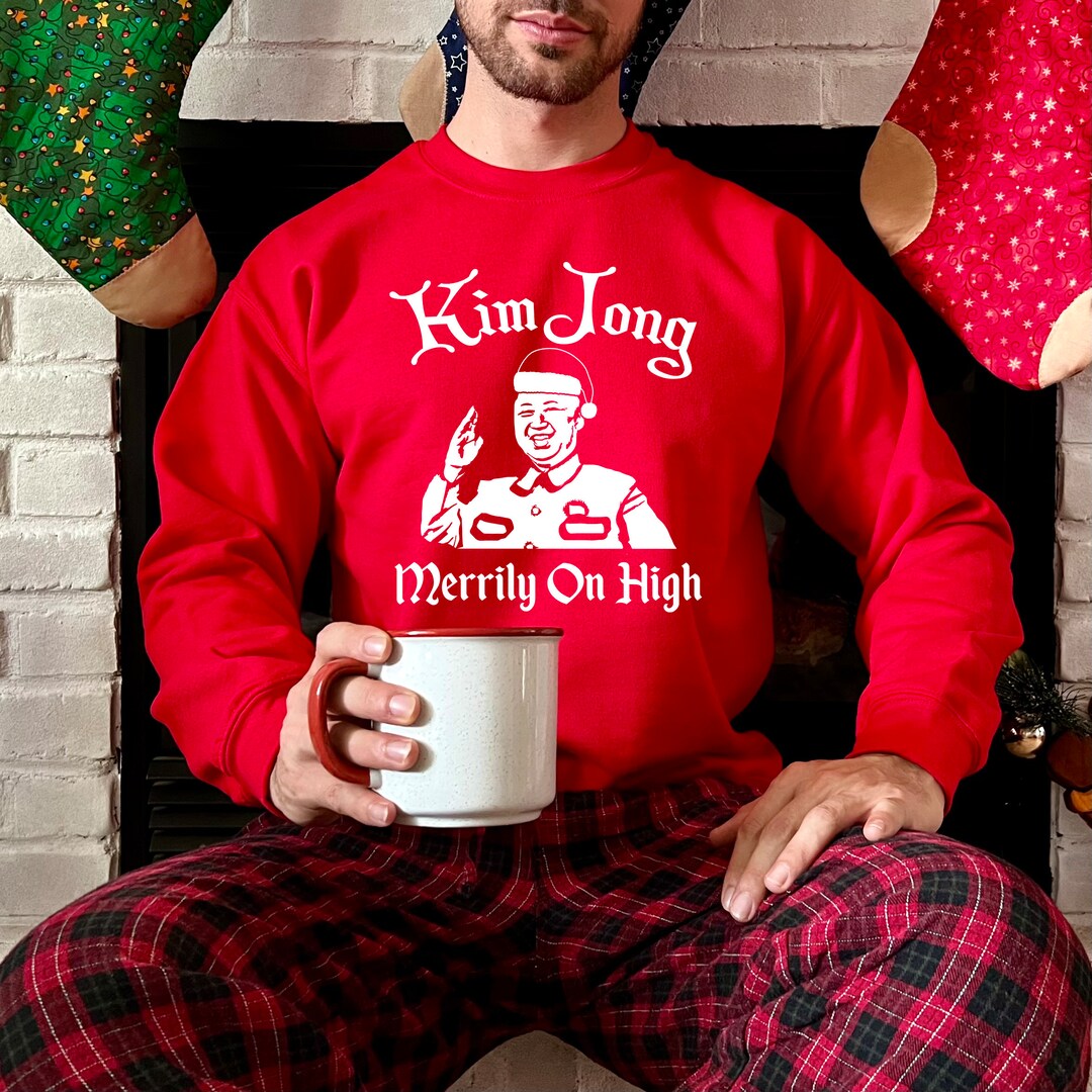 Kim Jong Merrily on High JH030 Funny Christmas Jumper Sweater - Etsy