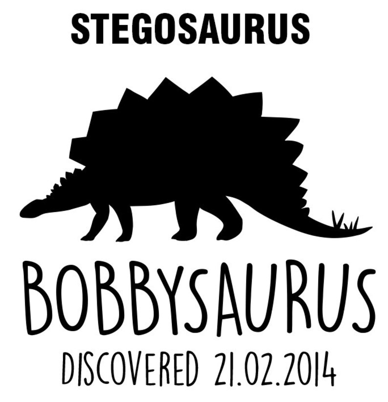 Personalised Dinosaur Digital Download | Custom Artwork for T-shirts ...
