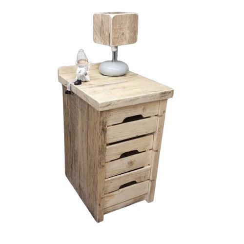 Handmade Wood Bedside Table Side Table Nightstand Rustic - Etsy