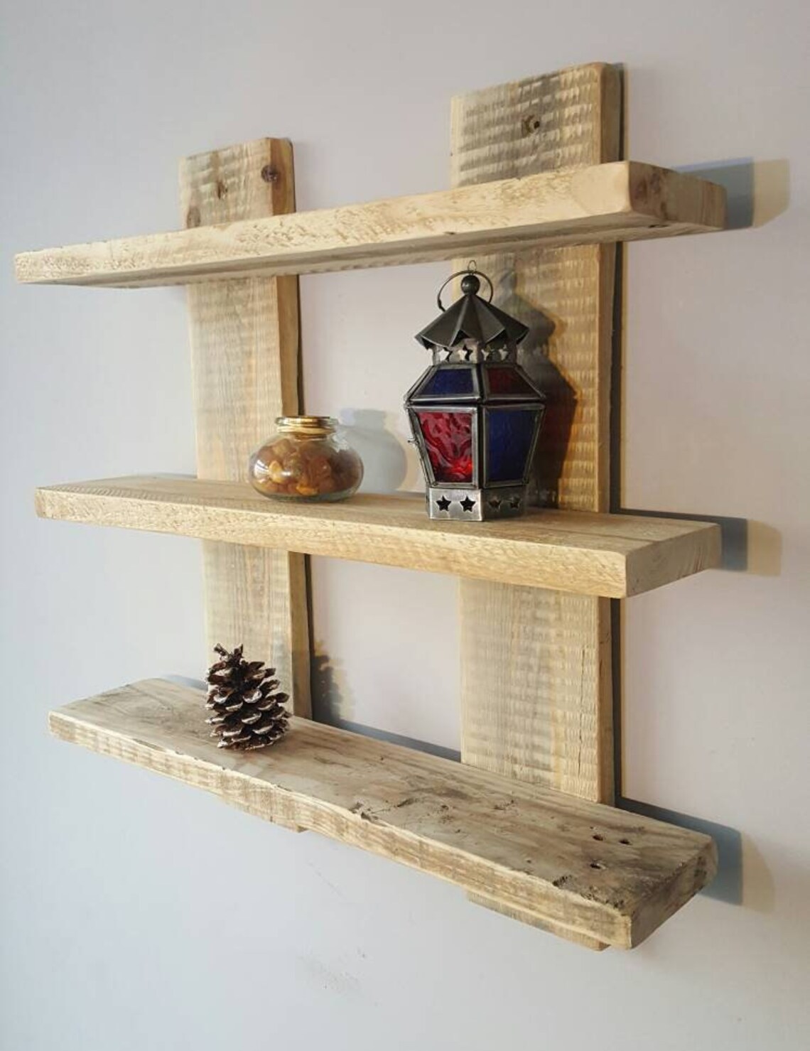 Bespoke Shelf Display Unit Wall Mounted Floating Rustic | Etsy